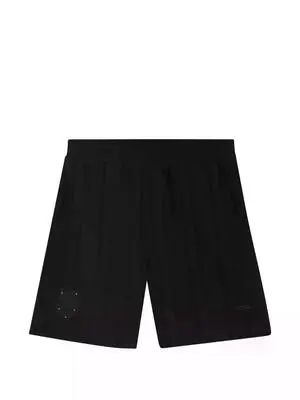 Hugo Boss Logo-patch Pleated Shorts - Black