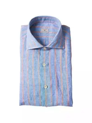 SONRISA Vertical-stripe Cotton Shirt