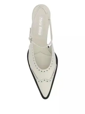 Miu Miu Slingback Leather Pumps