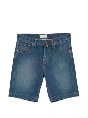 Jacob Cohen Nicolas Logo-patch Shorts - Blue