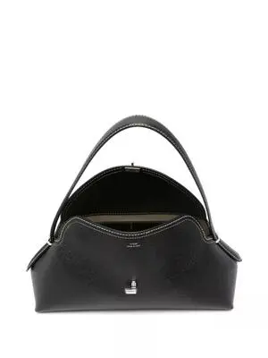 TOTEME Grained Leather T-lock Shoulder Bag - Black