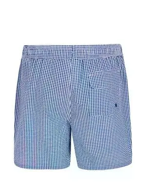 Barbour Gingham-check Seersucker Swim Shorts