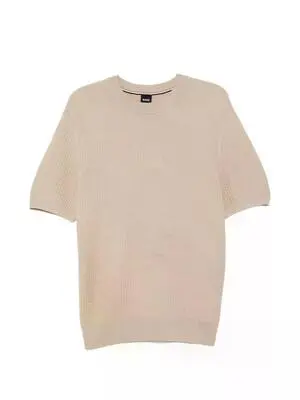 BOSS Knitted-structure T-shirt