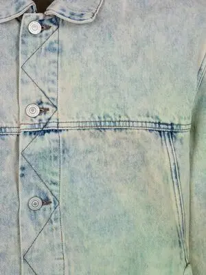 Paul Smith Acid Wash Denim Jacket - Blue