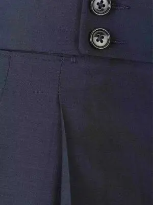 Scabal Pleated Side-adjuster Trousers - Blue