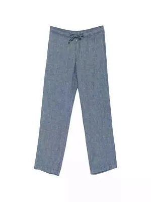 120% Lino Drawstring Waist Trousers