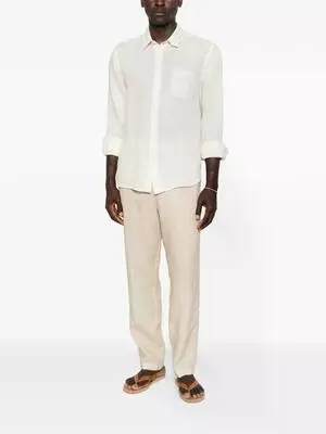 120% Lino Chest-pocket Shirt - Neutrals