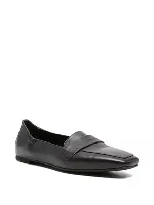 SERGIO MORETTI FIRENZE Square-toe Leather Loafers