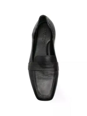 SERGIO MORETTI FIRENZE Square-toe Leather Loafers
