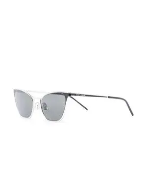 Saint Laurent Cat-eye Silver-tone Sunglasses
