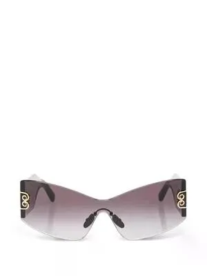 Dolce & Gabbana Crystal-embellished Cat-eye Sunglasses - Black