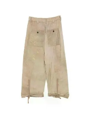 ZIGGY CHEN Drawstring Wide-leg Trousers