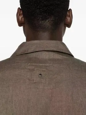 WHITE SAND Buttoned Flap-pockets Jacket