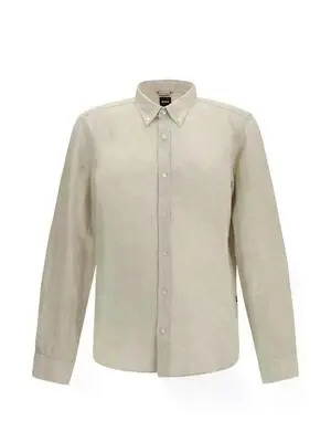 BOSS Liam Button-down Linen Shirt