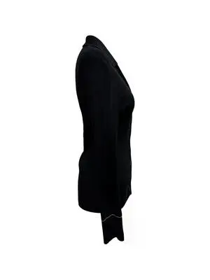 Sandro Ribbed-knit Piped-trim Cardigan