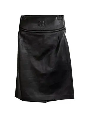 Givenchy Cutout Embossed Skirt - Black