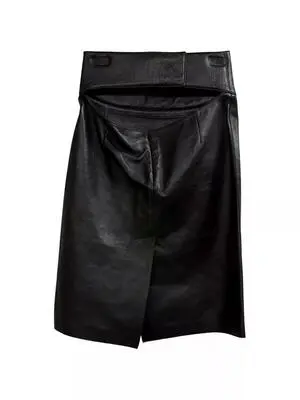 Givenchy Cutout Embossed Skirt - Black