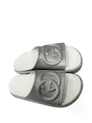 Gucci Gg Logo Glittered Slides