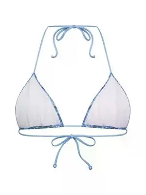 MC2 SAINT BARTH Leah Chevron-knit Bikini Top