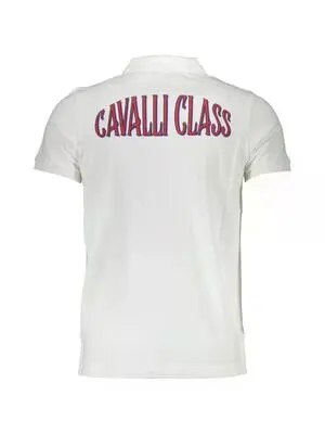 Roberto Cavalli Logo-patch Polo Shirt - White