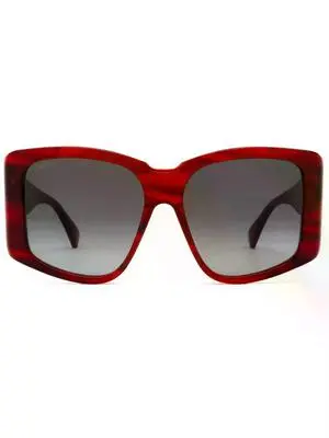 Max Mara Logo-print Sunglasses - Red