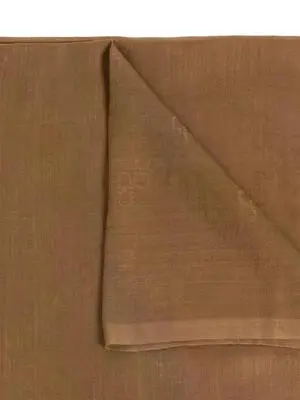 FERRAGAMO Gancini-monogram Frayed Scarf