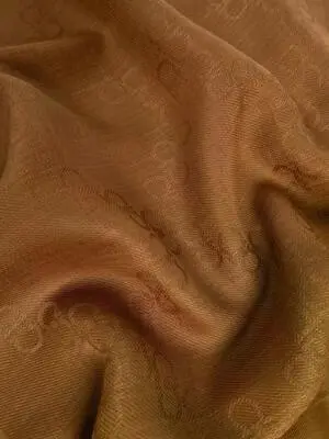 FERRAGAMO Gancini-monogram Frayed Scarf