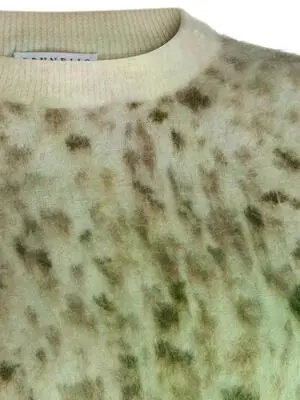 Brunello Cucinelli Leopard-print Mohair-blend Sweater - Neutrals