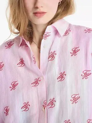 Tommy Hilfiger Monogram-print Linen Shirt