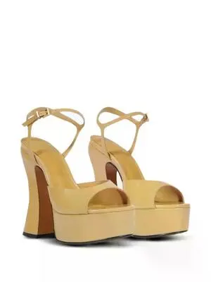 Schutz Luma Patent Leather Platform Sandals