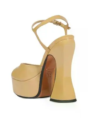 Schutz Luma Patent Leather Platform Sandals