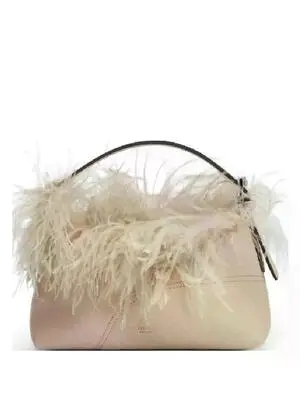 ATP ATELIER Vadena Feather-trim Tote