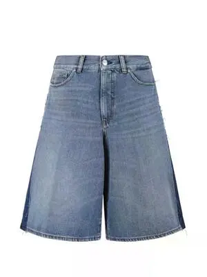 NINE:INTHE:MORNING Panelled Frayed-edge Shorts