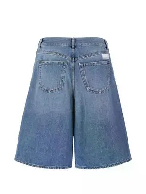NINE:INTHE:MORNING Panelled Frayed-edge Shorts