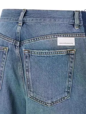 NINE:INTHE:MORNING Panelled Frayed-edge Shorts