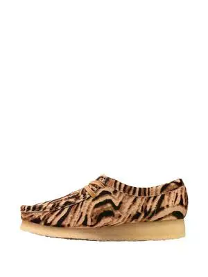 Clarks Wallabee Tiger-print Loafers - Neutrals
