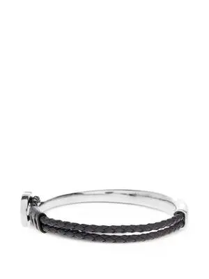 FERRAGAMO Gancini Braided Bracelet