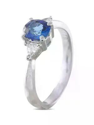LB EXCLUSIVE Sapphire And Diamond Platinum Ring
