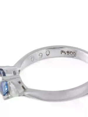 LB EXCLUSIVE Sapphire And Diamond Platinum Ring