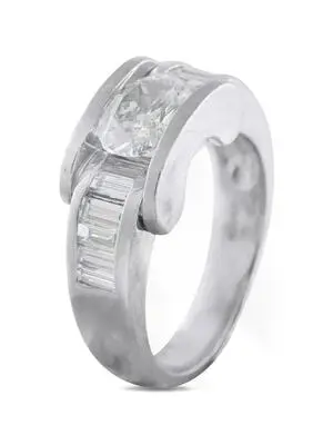 LB EXCLUSIVE East-west Diamond Ring - Silver