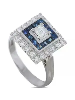 LB EXCLUSIVE Sapphire And Diamond Ring - Silver