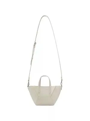 Brunello Cucinelli Geometric Panelled Suede Tote