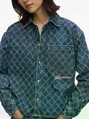Karl Lagerfeld Argyle Denim Shirt