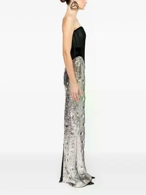 NISSA Sequin-embellished Corset Gown