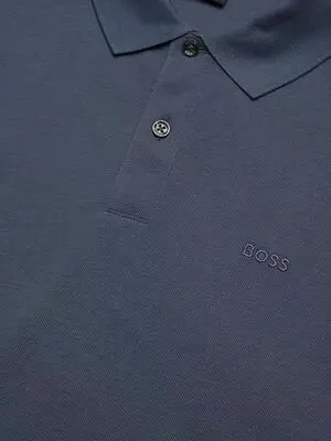 BOSS Logo-embroidered Cotton Polo Shirt