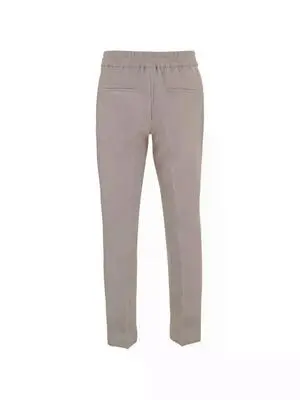 BOSS Drawstring Pressed-pleat Trousers