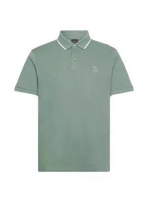 BOSS Slim-fit Polo Shirt In Stretch-cotton Piqu - Green