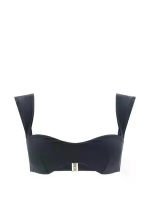 Magda Butrym Wide-strap Bikini Top - Blue