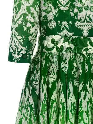 Samantha Sung Aster Printed Cotton Dress