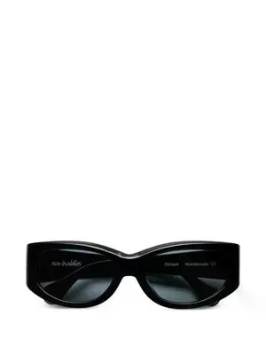 SUN BUDDIES Rafael Geometric-frame Sunglasses - Black